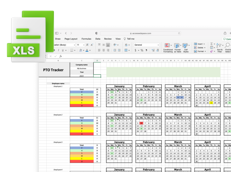 Free Download: Employee Time Off Tracker Spreadsheet
