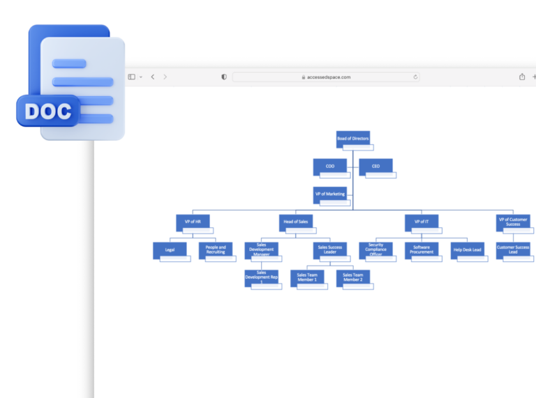 Free Download Org Chart Template Accessed Space